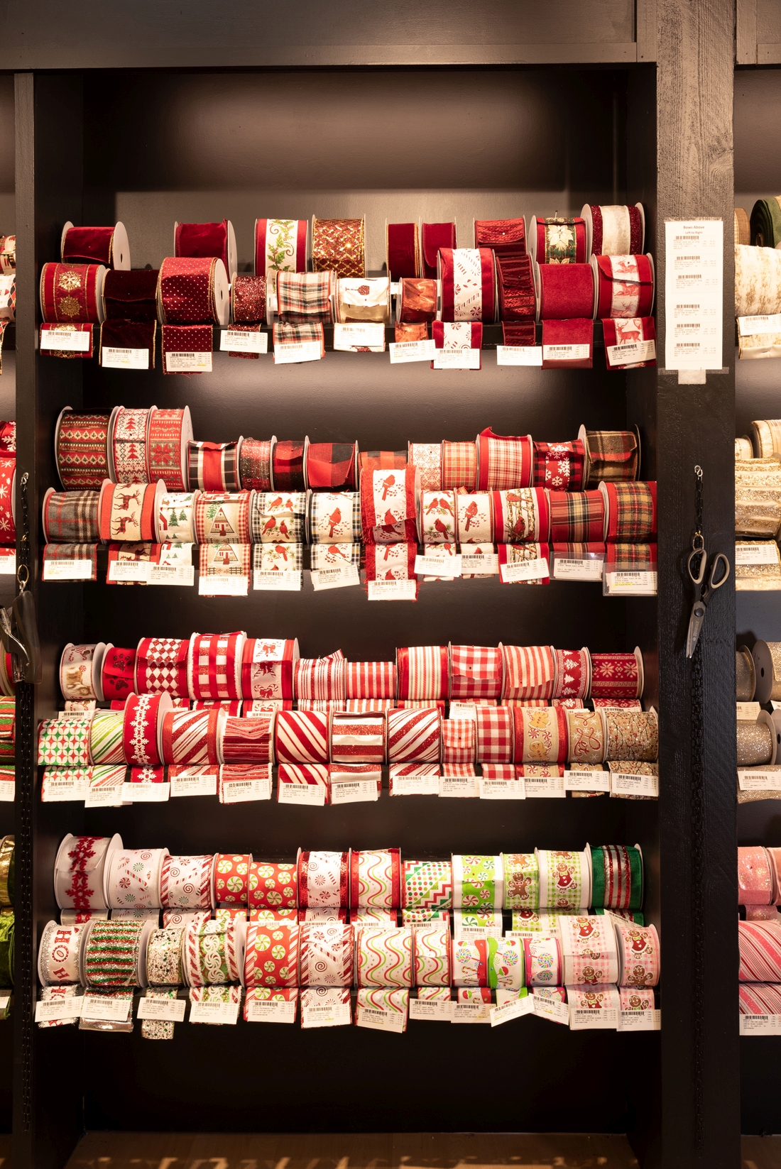 Christmas Showroom Ribbons
